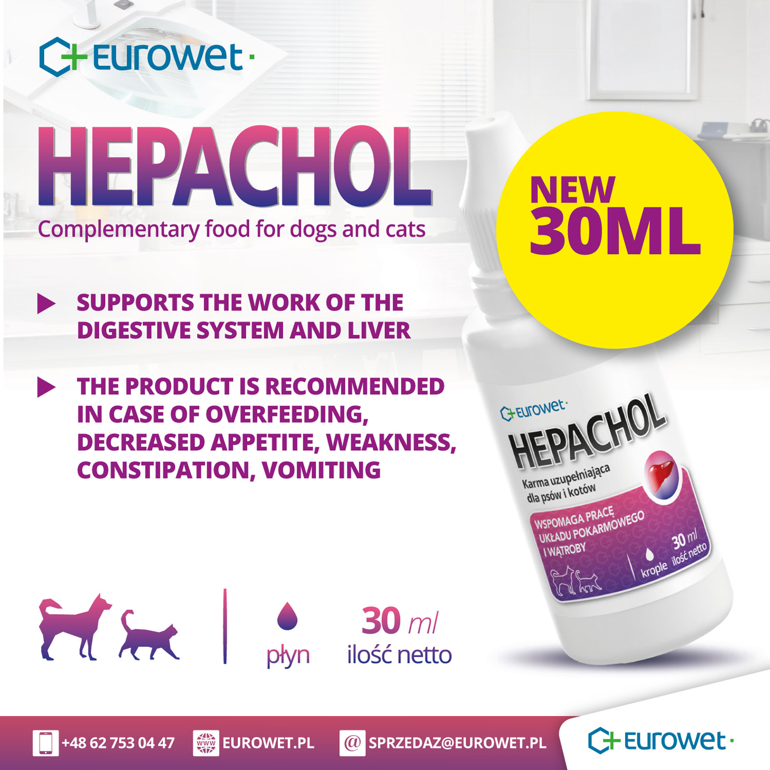 Hepachol 30ml - EUROWET