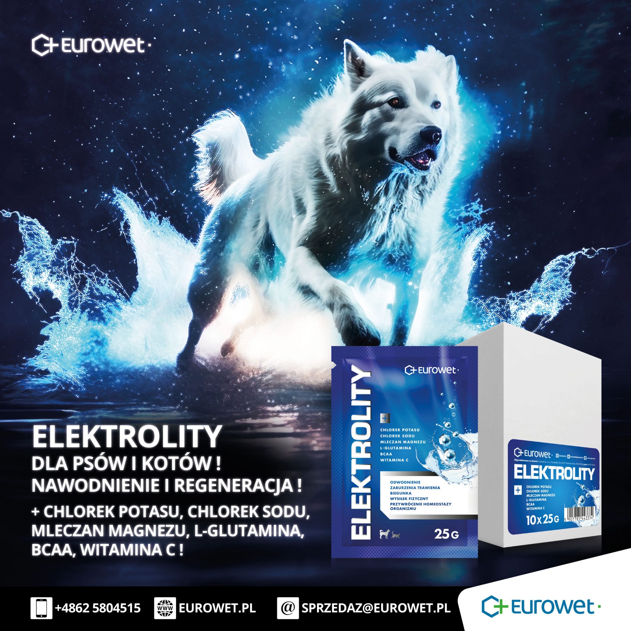Elektrolity dla psów i kotów - EUROWET